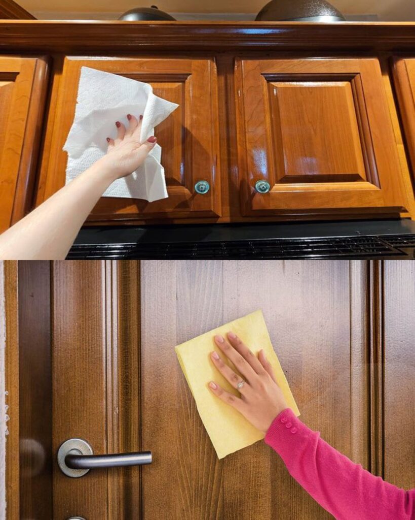Brilliant Hack to Effortlessly Remove Grease from Kitchen Cabinets